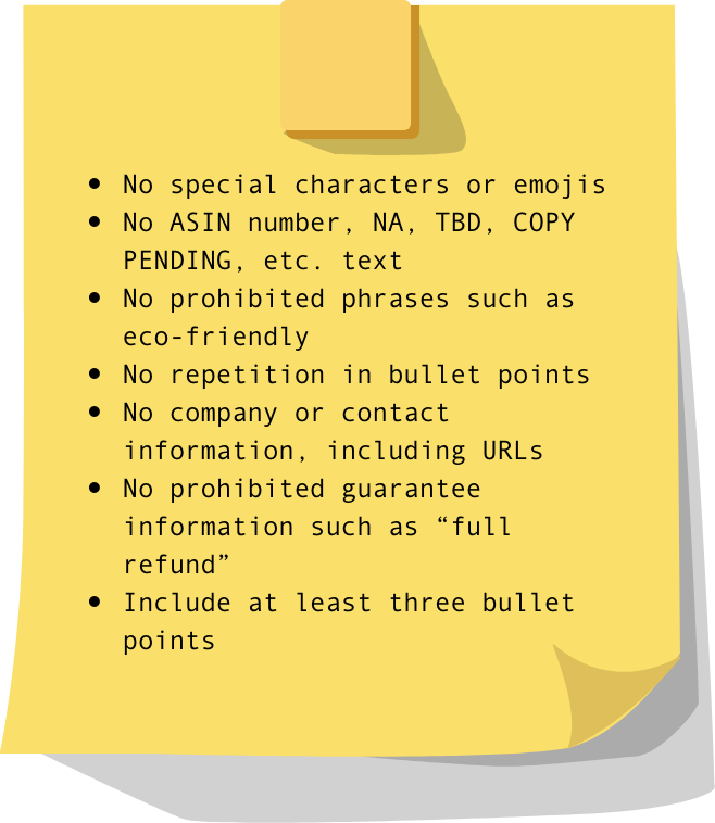 Stay Compliant: Amazon's Updated Bullet Point Guidelines