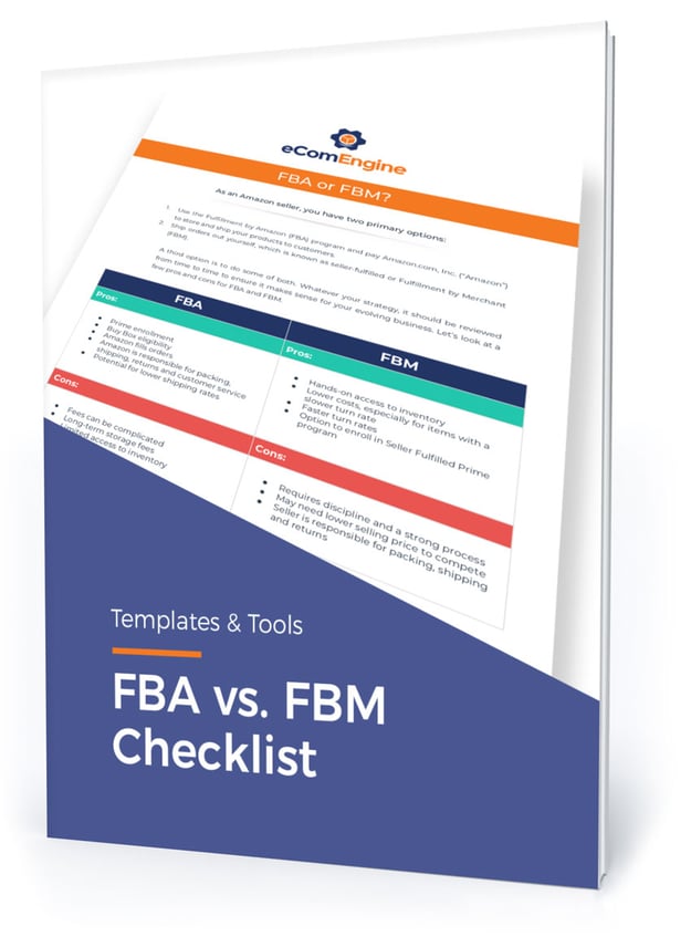 Pros and Cons of FBA vs. FBM Comparison Checklist - Free Download