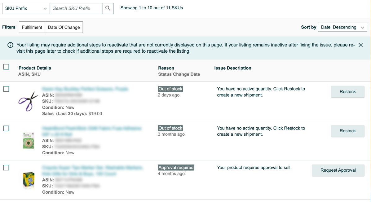 How to Use Amazon’s Fix Your Products Page