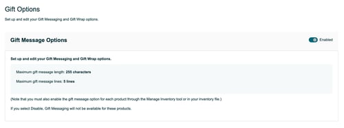 How to Enable the Amazon Gift Wrap Option