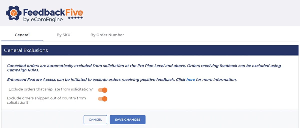 When (and How) to Exclude Orders from Amazon Requests