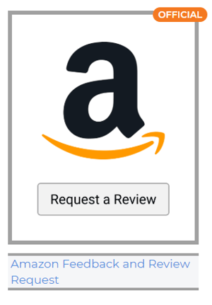 What is the Official Amazon Feedback and Review Request Template?