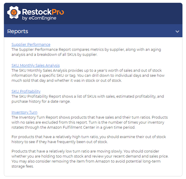 How do I use the Supplier Performance Report?