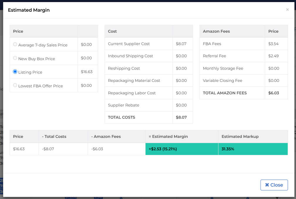 How to Quickly Determine FBA SKU Profitability