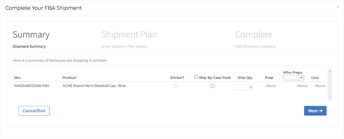 How do I create an Amazon shipment in RestockPro?