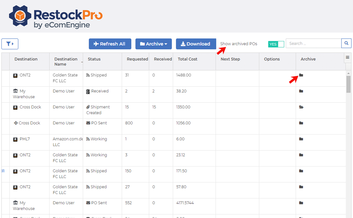 How do I create an Amazon shipment in RestockPro?