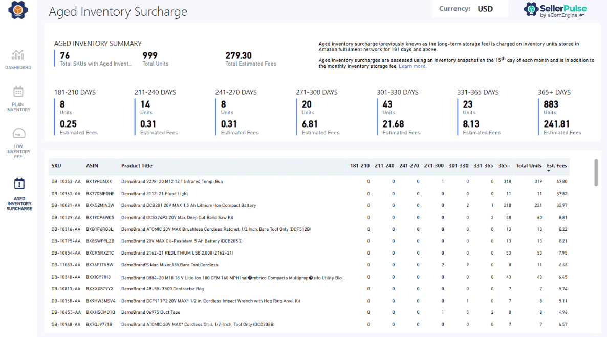 Minimize FBA Fees with SellerPulse Inventory Planning