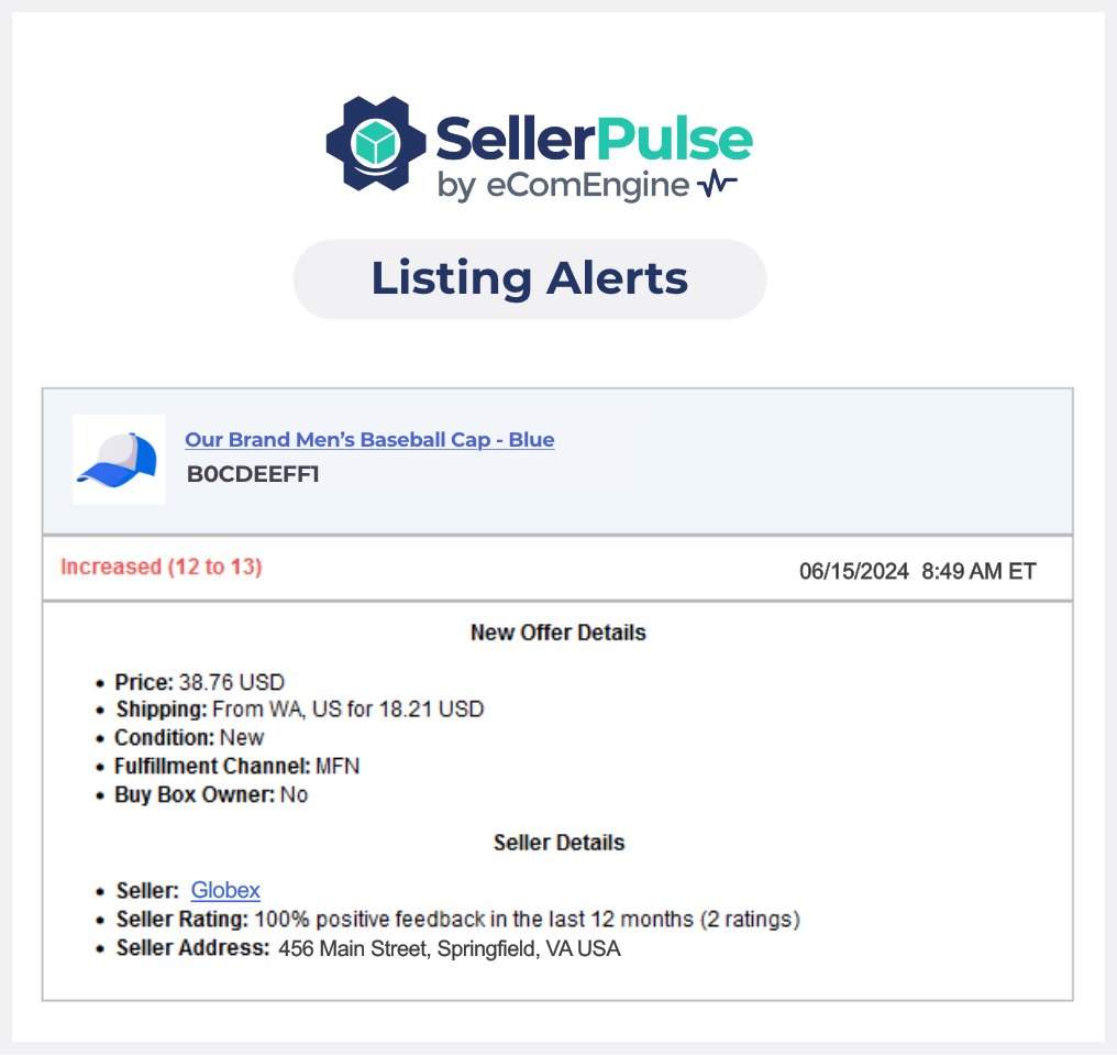 What should I do if the number of offers on my listing changed?